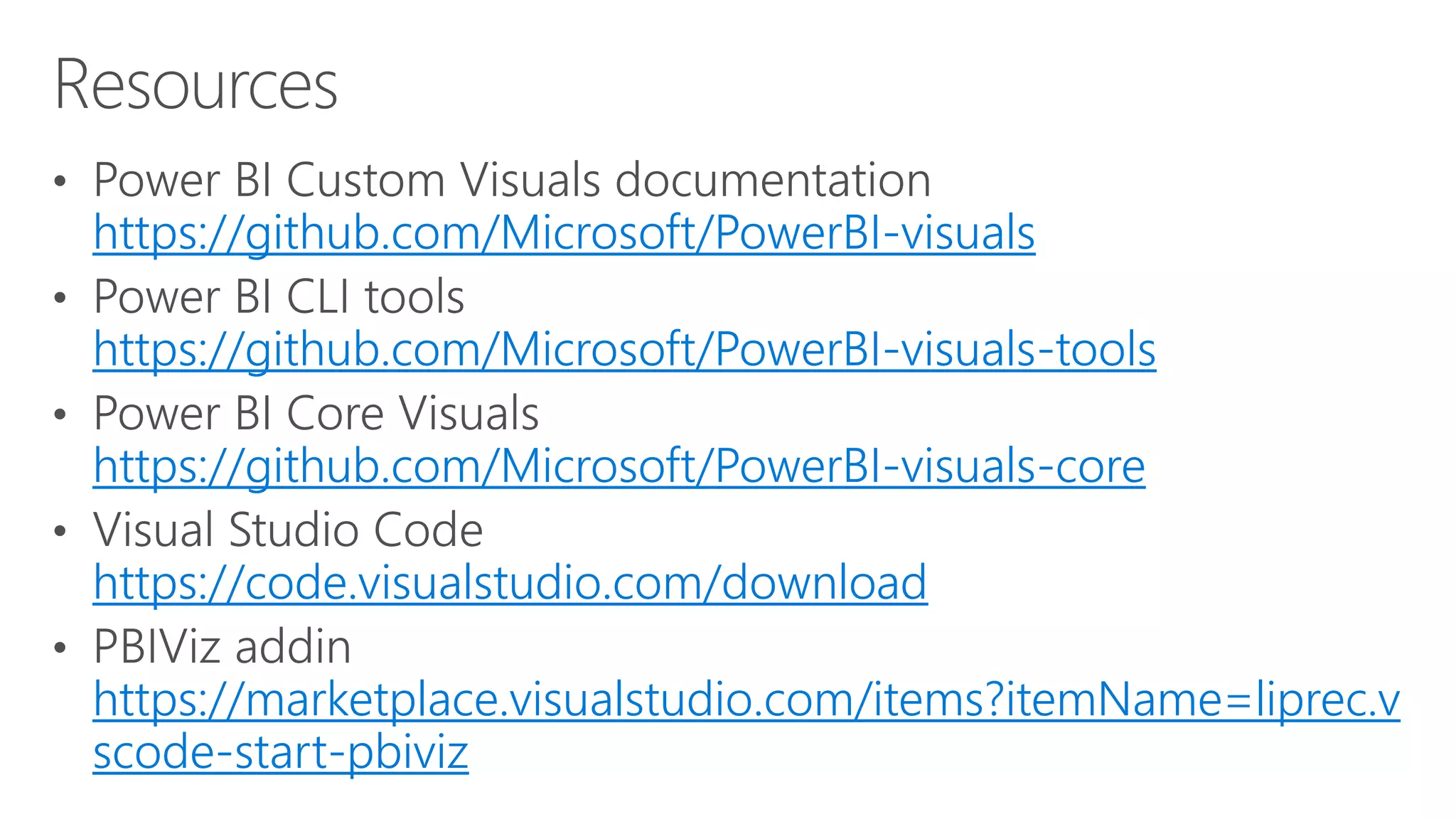 SQLServer Days - Power BI Custom Visuals | PPTX