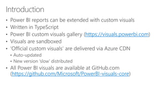 SQLServer Days - Power BI Custom Visuals | PPTX