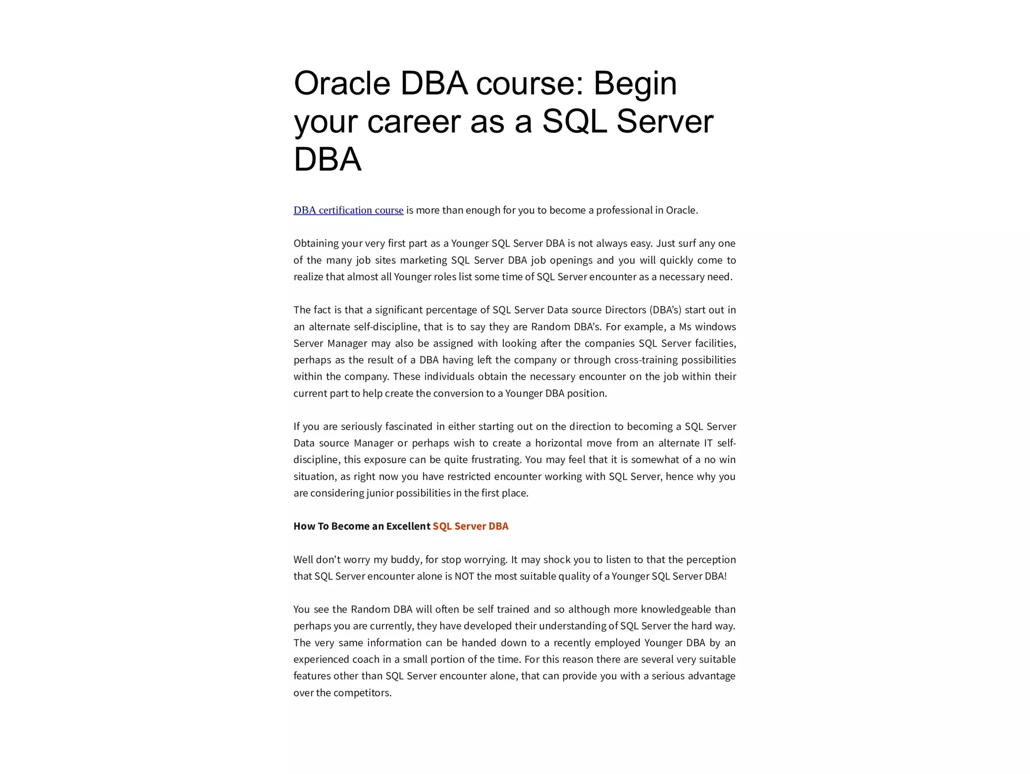 Sql server dba_002 | PPT