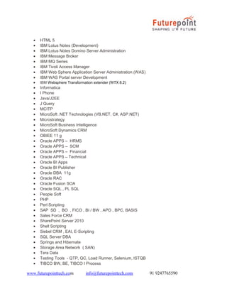 Sql server dba 2012 administration training | PDF