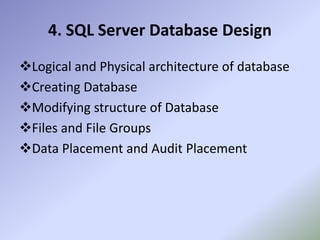Sql server dba online training | PPTX | Databases | Computer Software and Applications