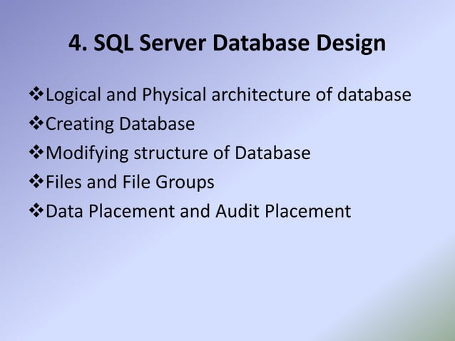 Sql Server Dba Online Training Pptx Databases Computer Software