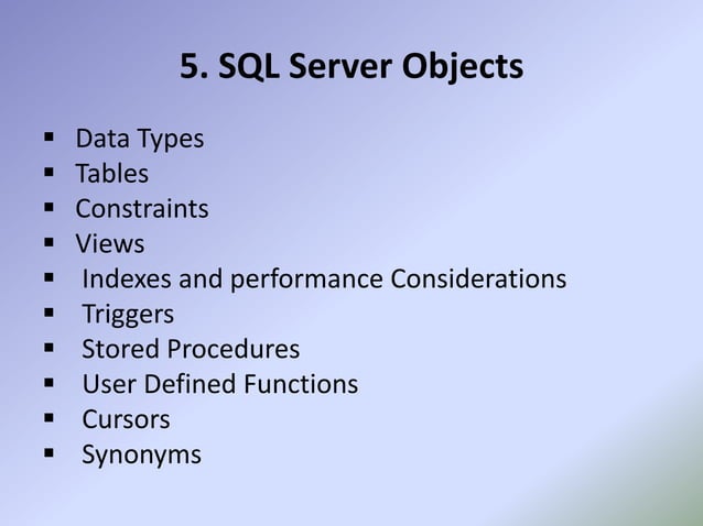 Sql server dba online training | PPTX | Databases | Computer Software and Applications