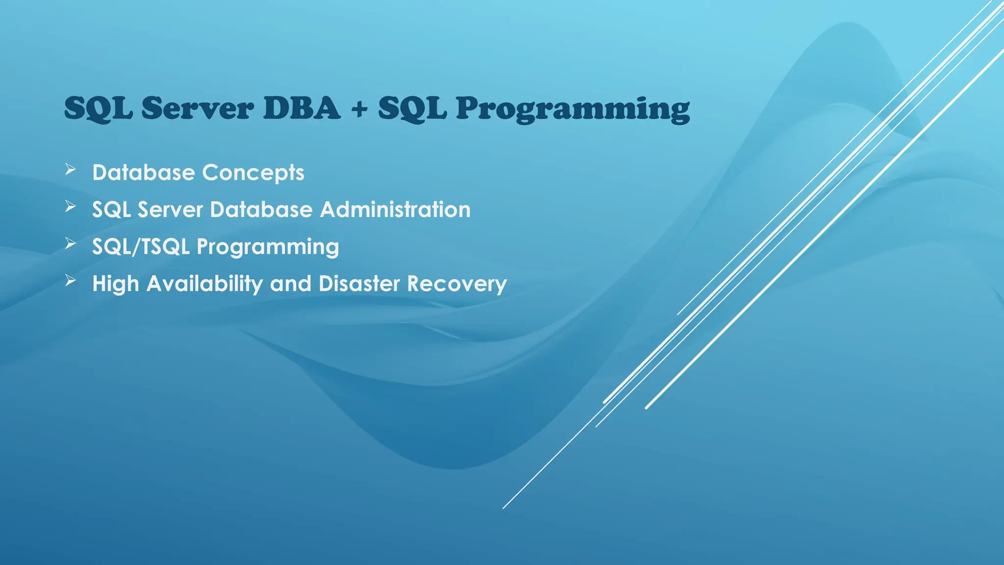 SQL Database administration and SQL Programming.pptx