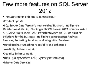 Sql server denali | PPT