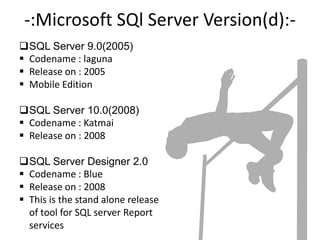 Sql server denali | PPT