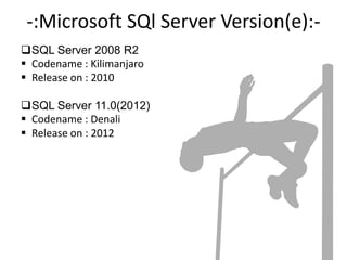 Sql server denali | PPT