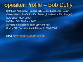 Sql server 2012 - always on deep dive - bob duffy | PPTX