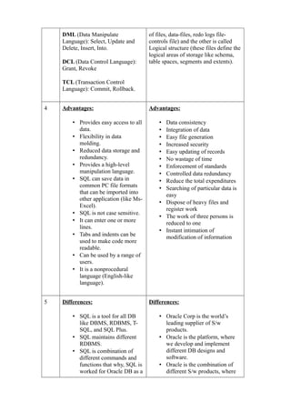 Sql server difference faqs- 6 | PDF