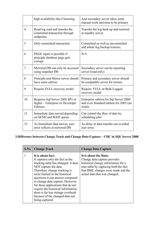 Sql server difference faqs- 7 | PDF