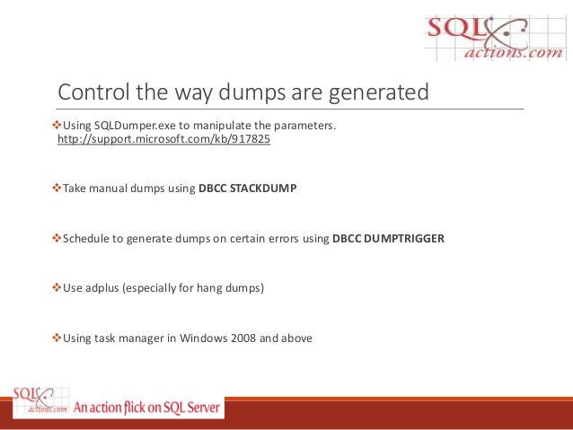 Sql Server Dump Analysis 