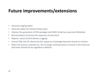 Sql server etl framework | PPTX