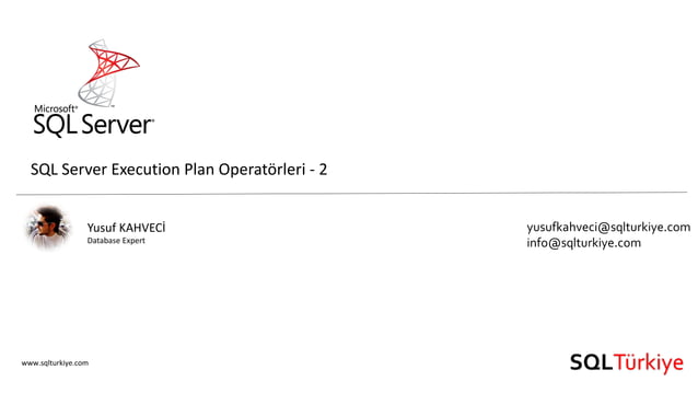SQL Server Execution Operatorleri 2 | PDF