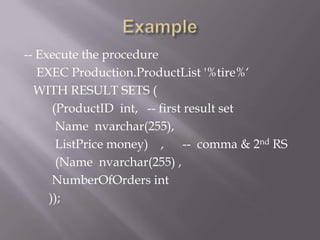 Developers' New features of Sql server express 2012 | PPT