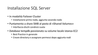 SQL Server Failover Cluster Instances con Amazon FSx in AWS | PDF