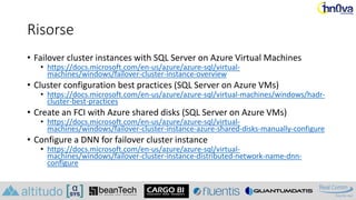 SQL Server Failover Cluster Instances con Azure Managed Disks | PDF