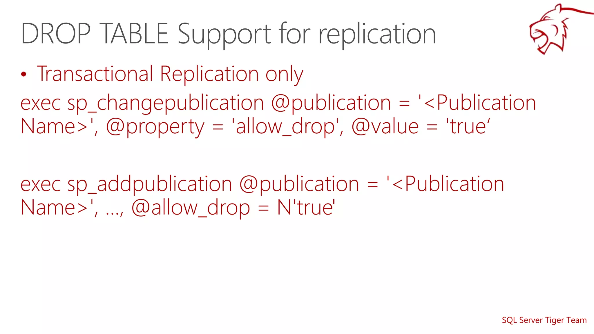 Enhancements to High Availability, Disaster Recovery and Replication | PPTX