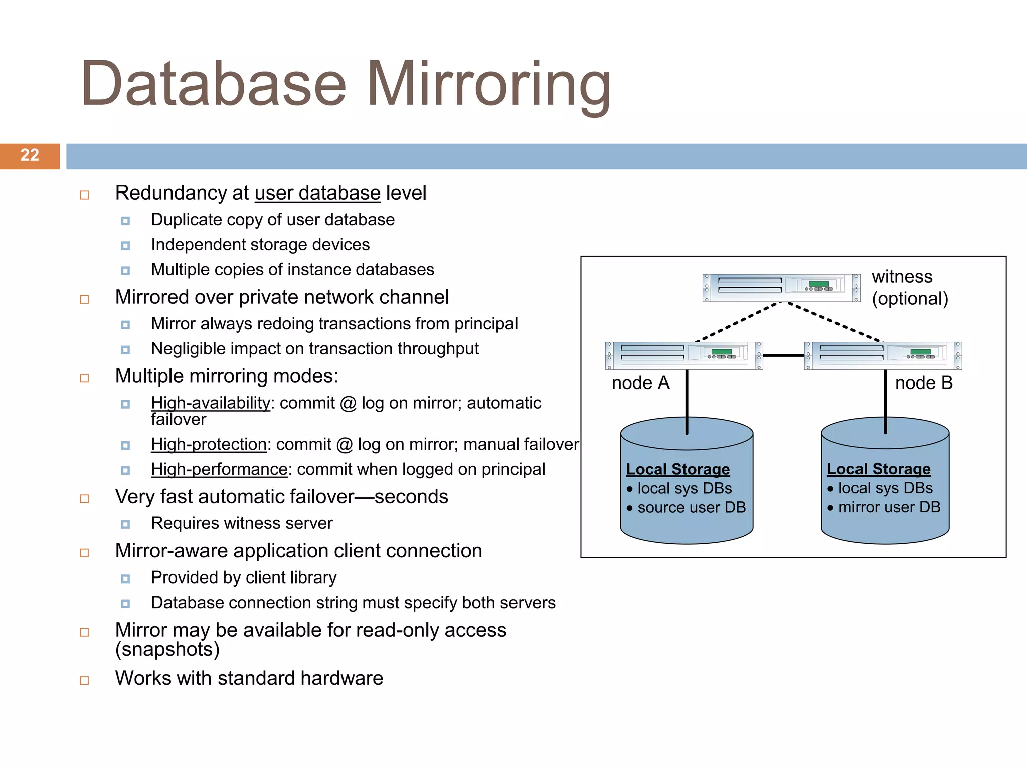 SQL Server High Availability and Disaster Recovery | PPTX | Databases | Computer Software and ...