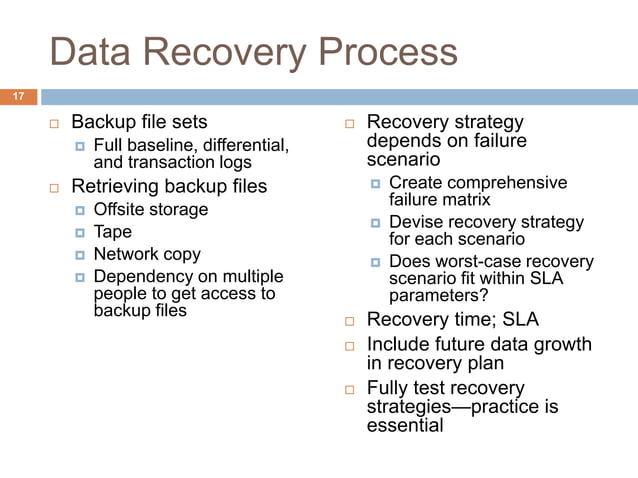 SQL Server High Availability and Disaster Recovery | PPTX | Databases | Computer Software and ...