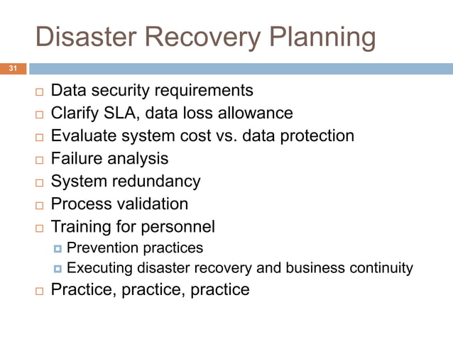 SQL Server High Availability and Disaster Recovery | PPTX | Databases ...