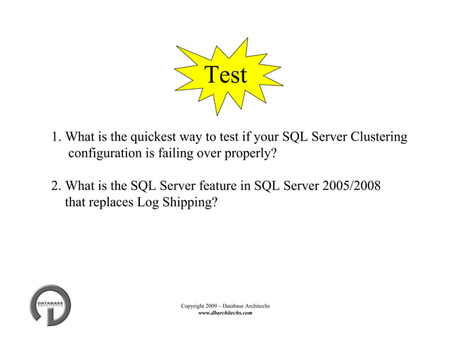 SQL Server High Availability | PDF | Databases | Computer Software and Applications