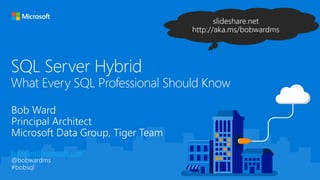 Sql server hybrid what every sql professional should know | PPT