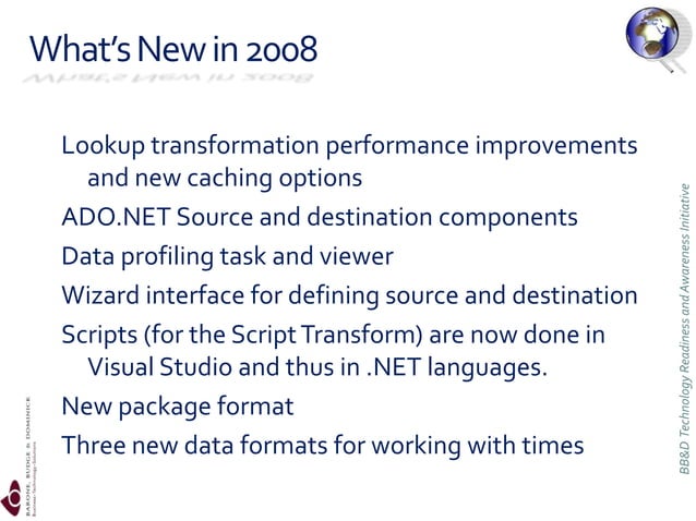 Sql Server Integration Services Pptx Databases Computer Software And Applications