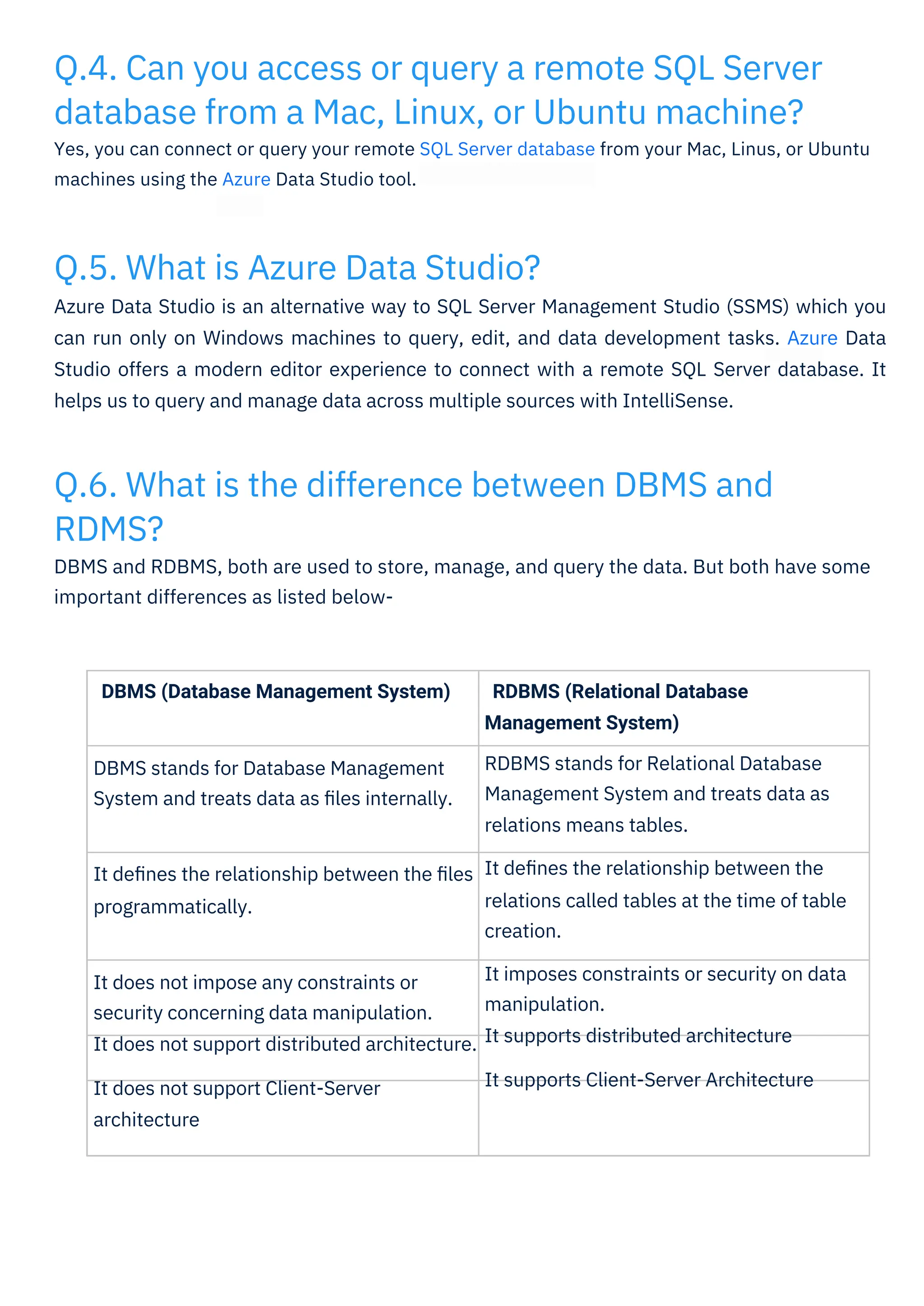 SQL Server Interview Questions PDF By ScholarHat | PDF