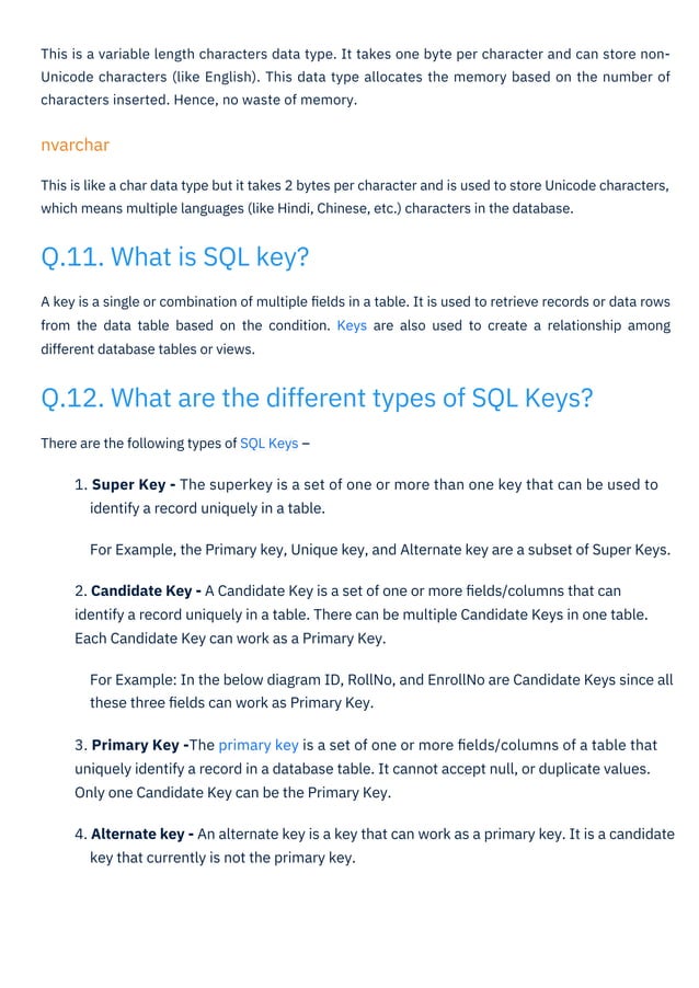 SQL Server Interview Questions PDF By ScholarHat | PDF