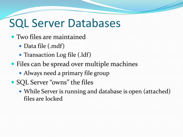 Sql Server Intro Pptx Databases Computer Software And Applications