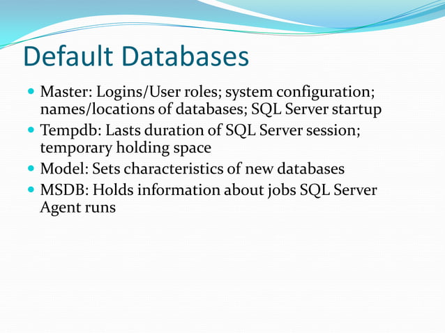 Sql Server Intro Pptx Databases Computer Software And Applications