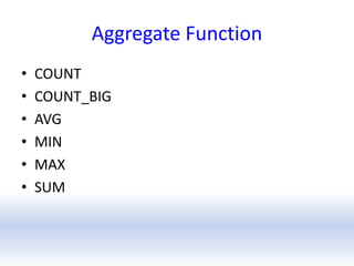 Sql server introduction fundamental | PPT