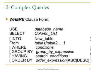 Sql server lab_4 | PPT