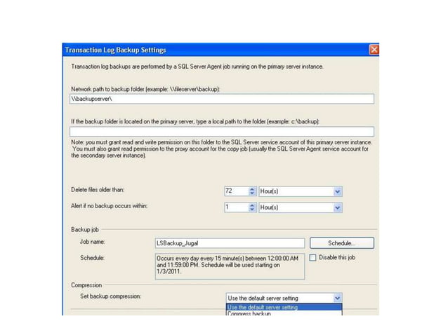 Sql server logshipping | PPTX | Databases | Computer Software and ...