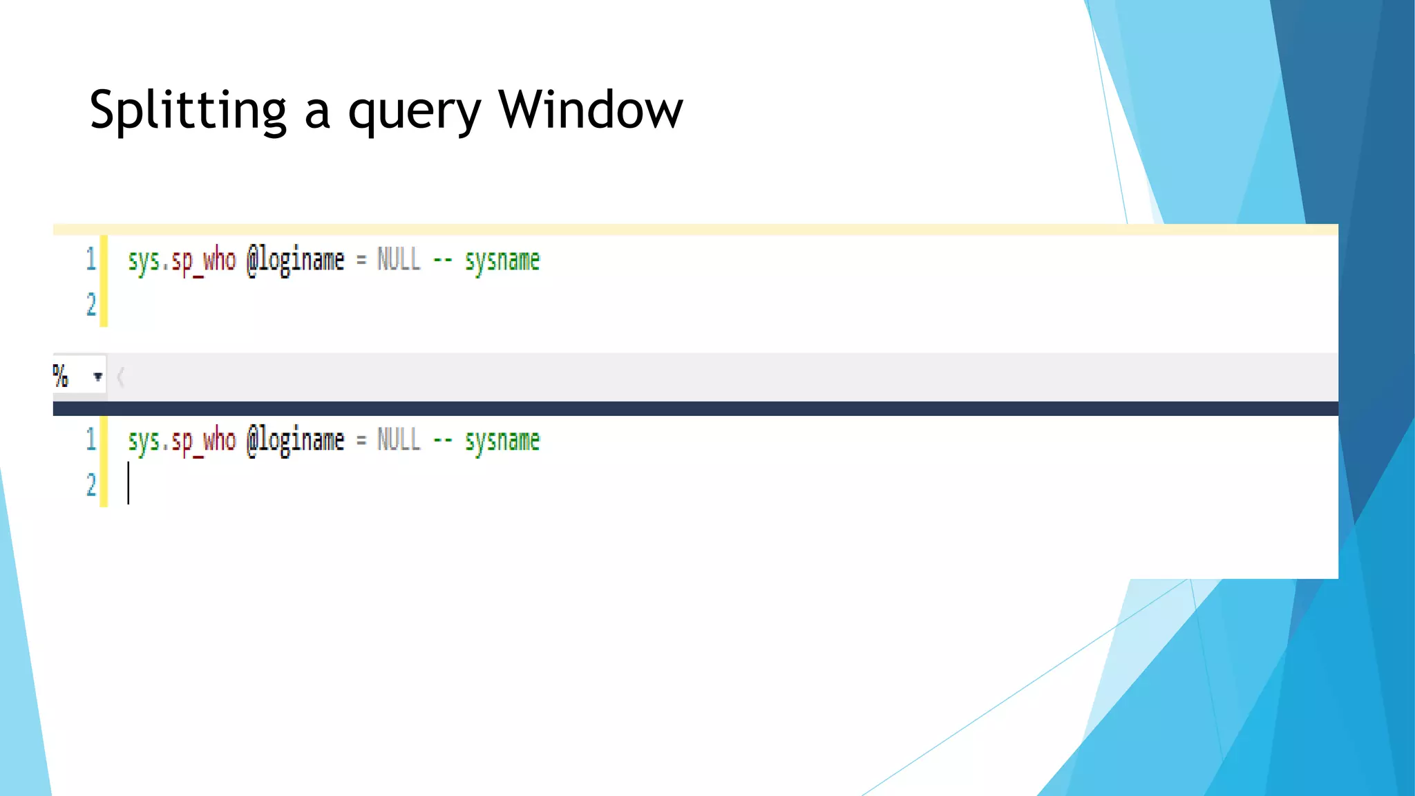 Sql Server Management Studio Tips and Tricks | PPT