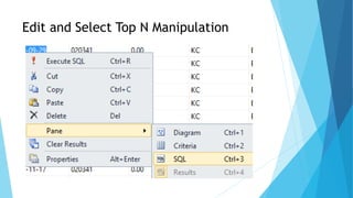 Sql Server Management Studio Tips and Tricks | PPT