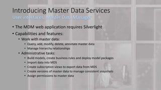 Sql server master data services | PPTX