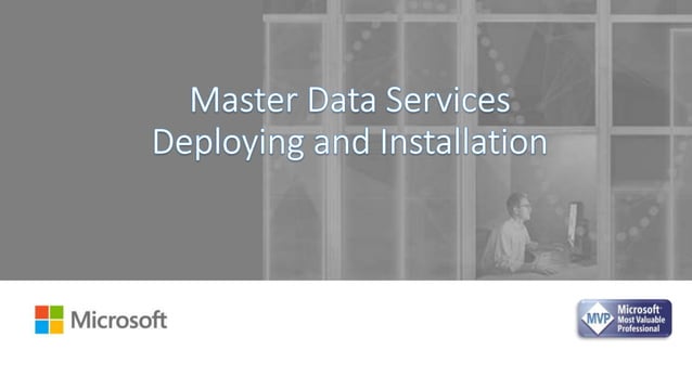 Sql server master data services | PPT