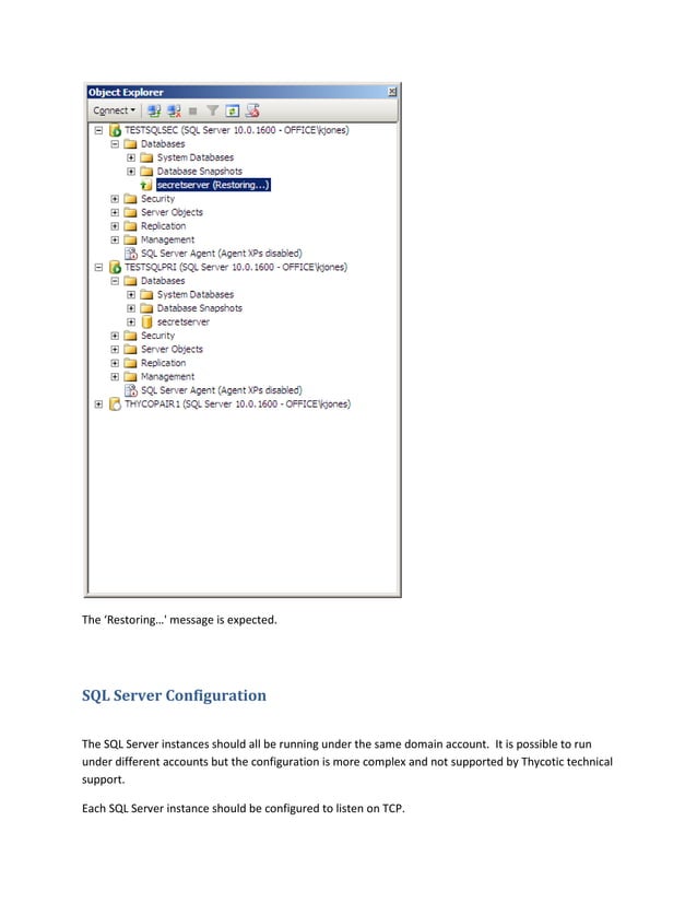 Sql server mirroring | PDF | Databases | Computer Software and Applications