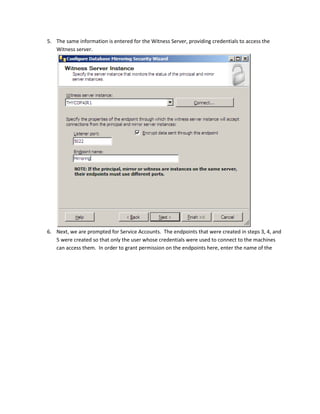 Sql server mirroring | PDF