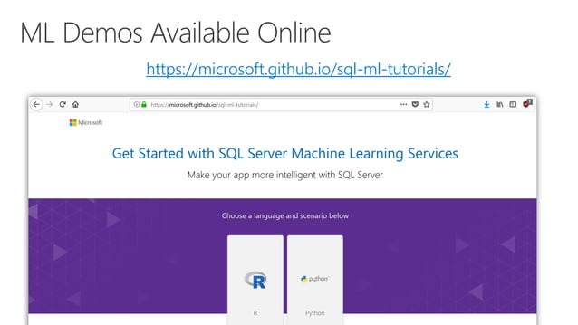 SQL Server 2017 Machine Learning Services | PDF | Computing | Technology & Computing