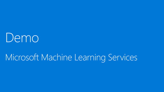 SQL Server 2017 Machine Learning Services | PDF | Computing | Technology & Computing