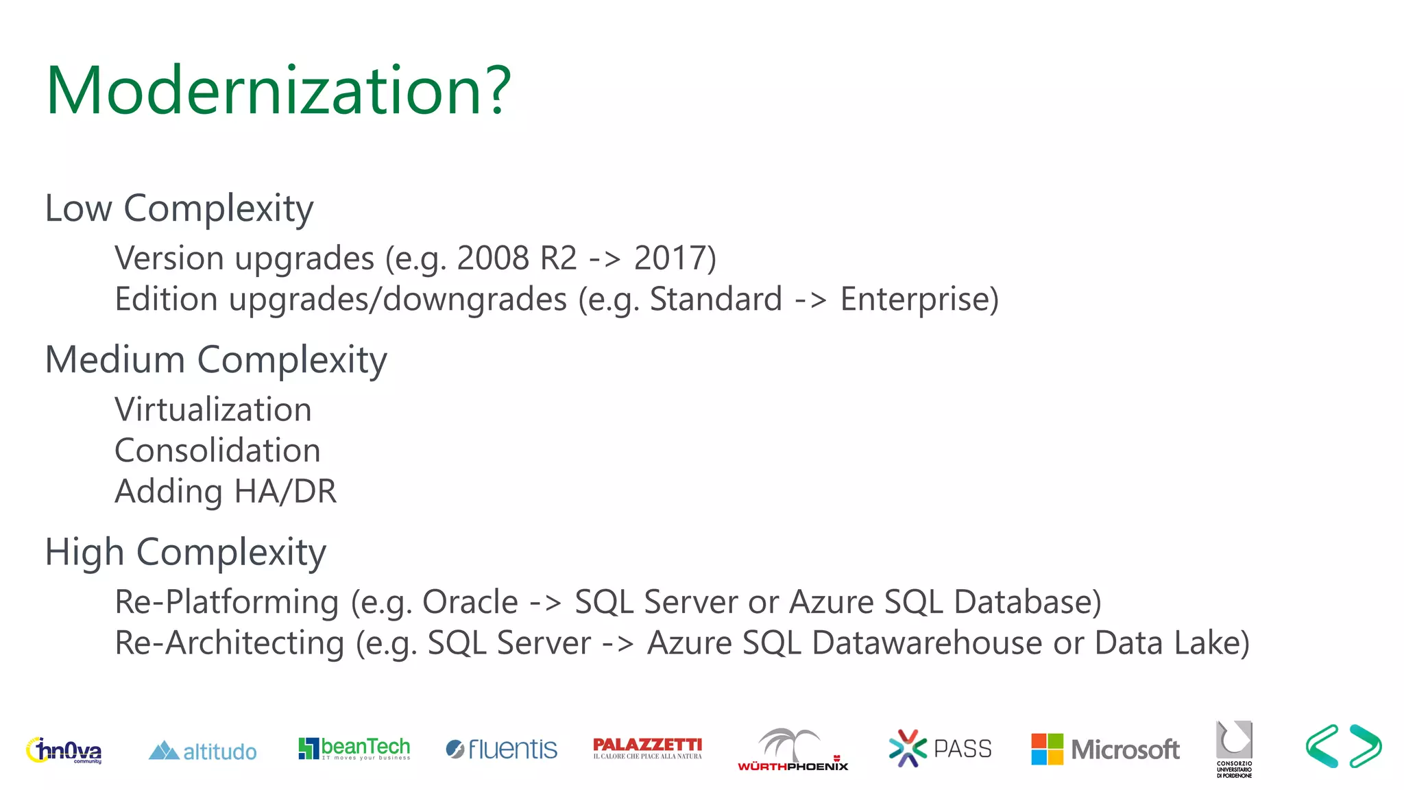 SQL Server Modernization | PPT SQL Server Modernization | PPT