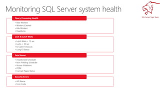 PASS VC: SQL Server Performance Monitoring and Baselining | PPT
