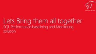 PASS VC: SQL Server Performance Monitoring and Baselining | PPT