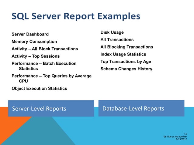 SQL Server Performance Tuning Baseline | PPT
