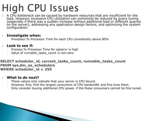 Sql server performance tuning | PPTX
