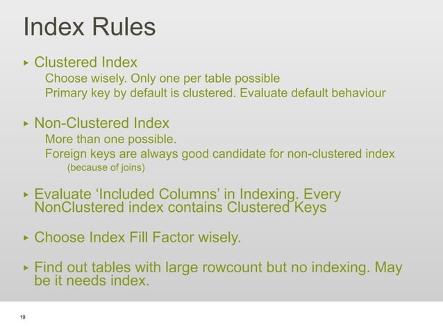 Sql server performance tuning and optimization | PPT
