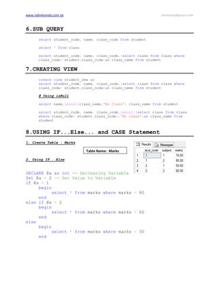 Sql server query collection | PDF