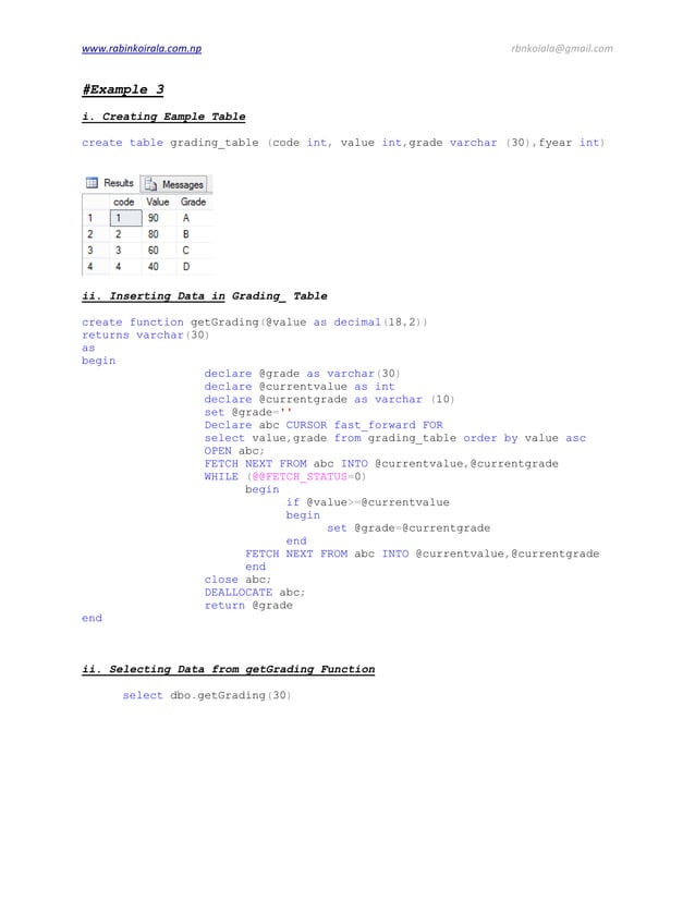 Sql server query collection | PDF